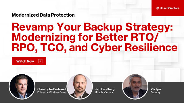 Revamp Your Backup Strategy for Better RTO/RPO, TCO and Cyber ...