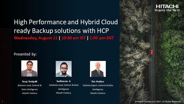 High Performance and Hybrid Cloud ready Backup solutions with HCP ...