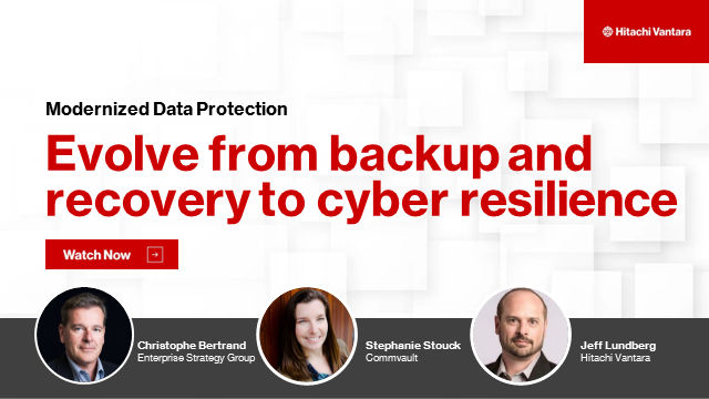 Evolve from Backup and Recovery to Cyber and Operational Resilience ...